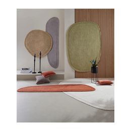 Teppich HEINE HOME, B:60cm H:5mm L:230cm, beige, Schurwolle, Wolle, Wohnzimmer, Teppiche