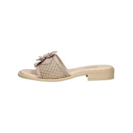 Nero Giardini Damen Pantolette "Nero Giardini Pantoletten Leder", Gr. 38beige, Leder, Schuhe