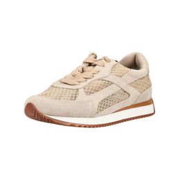 Gioseppo Damen Sneaker "Gioseppo Sneaker Leder/Textil", Gr. 38, beige, Leder, Textil, Schuhe
