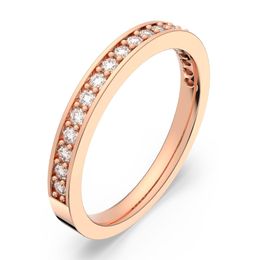 Swarovski Damen Fingerring "Matrix Tennis", 52, Metall, 2,4mm, rosa, Metall, Fingerringe, mit Swarovski Kristall