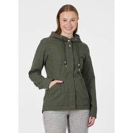 Ragwear Damen Parka "DANKIRA"schwarz olive, Gr. XXL, unifarben, Web, Obermaterial: 68% Baumwolle, 32% Polyamid, Jacken, Mit Kordelzug zum Taillieren