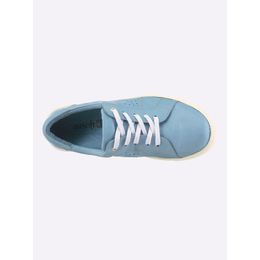 Casual Looks Damen Sneaker, Gr. 41, blau, Glattleder, Schuhe
