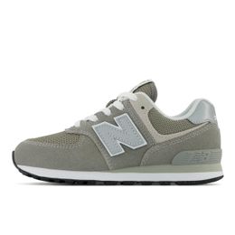 New Balance M&auml;dchen Sneaker "PC574", Gr. 28, grau, Leder, Textil, Schuhe