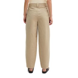 Marc O'Polo MARC O'POLO Damen 7/8-Hose "MINU Barrel"smooth sand, Gr. 42, Twill, Obermaterial: 98% Baumwolle, 2% Elasthan, Hosen, Model Minu barrel aus Organic