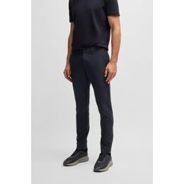 BOSS Green Herren Stretch-Hose "T Commuter-Slim", blau, Gr. 48, unifarben, Web, Obermaterial: 95% Polyester, 5% Elasthan, Hosen, in schmaler Passform