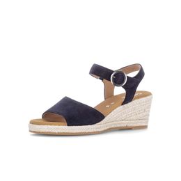 Gabor Damen Keilsandalette "Keilsandalette", Gr. 38,5, blau, Schuhe