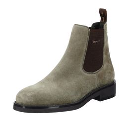 Chelseaboots Gant "Prepdale", Herren, Gr. 46, beige (taupe), Veloursleder, Schuhe Chelseaboots, mit weicher Lederinnensohle, schmale Form