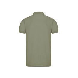 TRIGEMA Damen Poloshirt "TRIGEMA Slim Fit Poloshirt aus DELUXE-Piqu&eacute;", gr&uuml;n, Basic, Gr. L, Piqu&eacute;, 100% Baumwolle, Shirts