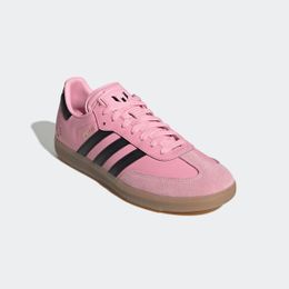 Herren Sneaker "SAMBA MESSI", adidas Performance, Gr. 42,5, pink, Leder, Synthetik, Schuhe