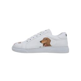 DOGO Sneaker low 'Ace Sneakers - Mini Puppy' Damen Gr&ouml;&szlig;e 39 wei&szlig;