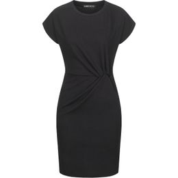 Shirtkleid CLOUD 5IVE "CLOUD 5IVE", Damen, Gr. M, US-Gr&ouml;&szlig;en, schwarz, 95% Polyester, 5% Elasthan, unifarben, normal, Rundhals, Kleider Shirtkleid