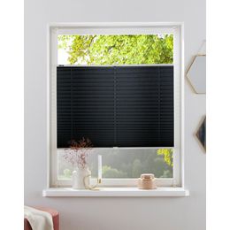 Plissee OTTO HOME, B:30cm H:130cm, grau, Obermaterial: 100% Polyester, Badezimmer, Plissees, "DAHRA - in Crush-Optik", Fixma&szlig;, Bestseller mit