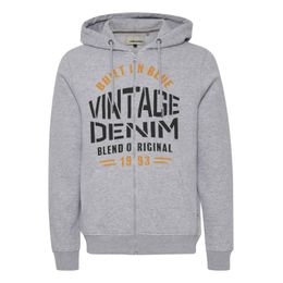 Blend Herren Kapuzensweatjacke "Kapuzensweatjacke BHSweatshirt", grau, Gr. L, Obermaterial: 60% Baumwolle CO. 40% Polyester PES., Sweatjacken