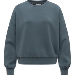 Ragwear Damen Sweater "Wuss Solid"grau, Gr. L, Material: 47% Polyester, 47% Modal, 6% Elasthan, Sweatshirts, l&auml;ssiges oversized Damen Sweatshirt