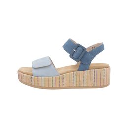 Remonte Damen Riemchensandale "Remonte Sandalen Leder", Gr. 36, blau, Leder, Schuhe