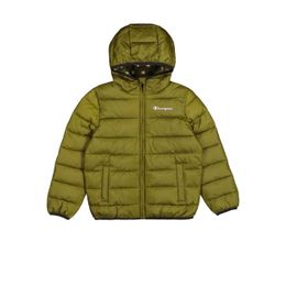 Champion Jungen Steppjacke, gr&uuml;n, Gr. XXL, unifarben, Steppware, Obermaterial: 100% Polyester, Jacken, mit Kapuze, aus Steppware aus Polyester,