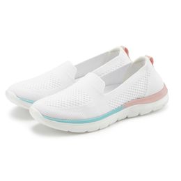 Lascana Damen Slipper "Halbschuh, Sneaker, Slip-On-Sneaker", Gr. 40, rosa, Obermaterial: 100% Textilmaterial. Decksohle: 100% Textilmaterial. Futter: