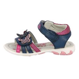Lico M&auml;dchen Sandale "Sandale Lindsey V - marine/pink/rosa", Gr. 28, blau, Synthetik, Schuhe