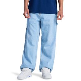 Straight-Jeans DC Shoes "Baggy", Herren, Gr. 32(M) / L&auml;nge 32(M), L&auml;nge 34, indigo light, Obermaterial: 75% Walkfrottier, 25% Walkfrottier;, Jeans Straight-Jeans
