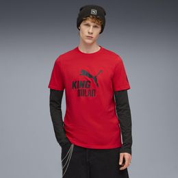Puma Herren T-Shirt "AC Milan KING Logo T-Shirt Herren", rot, Gr. S, bedruckt, Obermaterial: 100% Baumwolle. Rippe: 29% Polyester, 71% Baumwolle,