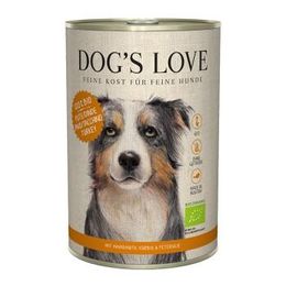 DOG&rsquo;S LOVE DOG'S LOVE Nassfutter Hund, Adult, Bio Pute mit Amaranth und K&uuml;rbis 6x400 g