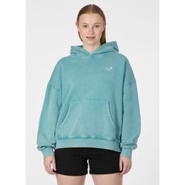 Ragwear Damen Kapuzensweatshirt "GERMMA PP", blau, Gr. S, bedruckt, Sweatware, Obermaterial: 100% Baumwolle, Sweatshirts, Oversized mit