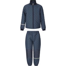 ZIGZAG Kinder Skianzug "Stockland", blau, Gr. 140, unifarben, 100% Polyester, Sportanz&uuml;ge, atmungsaktiv