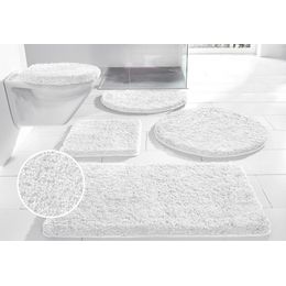 Badematte OTTO HOME, H:30mm, wei&szlig;, Polyester, Badematten, "Sanremo Standard, Badvorleger, Badezimmer Teppich, sehr weich", Badteppich, unifarben,
