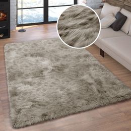 Hochflor-Teppich OTTO HOME, B:200cm H:60mm L:290cm, grau, Kunstfaser, Teppiche, "Valeria, Fellteppich, kuschelig, flauschig", Kunstfell, weiche