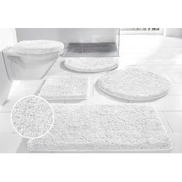 Badematte OTTO HOME, H:30mm, wei&szlig;, Polyester, Badematten, "Sanremo Standard, Badvorleger, Badezimmer Teppich, sehr weich", Badteppich, unifarben,