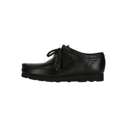 Clarks Herren Schn&uuml;rschuh "Wallabee", Gr. 44,5schwarz, Schuhe, mit Vibram-Sohle