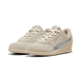 Sneaker Puma "BELLA DONNA SD METALLIC AC PS", M&auml;dchen, Gr. 34, alpine snow, Puma silber, Synthetik, unifarben, Schuhe Sneaker, mit sportlichem Design, mit leicht profilierter Gummilaufsohle