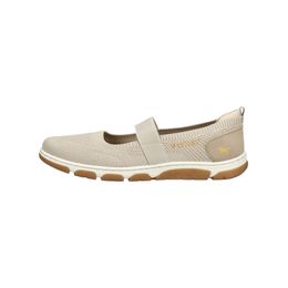 Mustang Shoes Damen Slipper "Mustang Shoes Slipper Lederimitat/Textil", Gr. 40, beige, Lederimitat, Textil, Schuhe