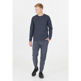 Virtus Herren Langarmshirt "Besto", blau, Gr. XL, unifarben, 93% Polyester, 7% Elasthan, Shirts, mit Quick Dry-Technologie