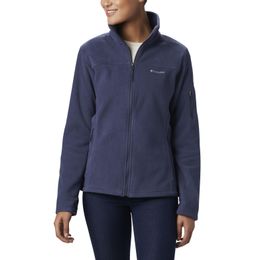 Fleecejacke Columbia "Fast Trek&trade; II Jacket", Damen, Gr. XXL (50/52), blau (dunkelblau), Fleece, Obermaterial: 100% Polyester, unifarben, Basic h&uuml;ftbedeckend, hoch geschlossener Ausschnitt, abgesteppt, Jacken Fleecejacke, mit Stehkragen, mit Rei&szlig;verschlusstaschen, f&uuml;r Wandern und Laufen