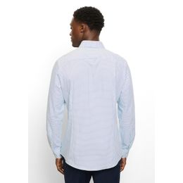 OLYMP Herren Langarmhemd "Level Five", blau, Gr. 38, Web, Obermaterial: 64% Baumwolle, 27% Polyester, 9% Elasthan, Hemden, Businesshemd, body fit,