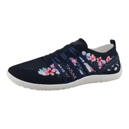 Tom Tailor Damen Slip-On Sneaker "Patty", Gr. 39, blau, Textil, Schuhe, Freizeitschuh, Halbschuh, Slipper mit h&uuml;bschen Bl&uuml;tendrucken