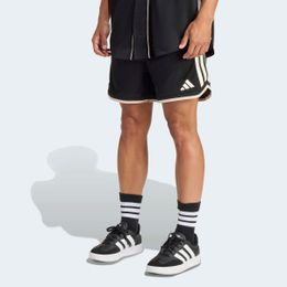 Herren Shorts "STADIUM MESH"schwarz, sanftes wei&szlig;, normal, gr., Gr. XL, adidas Sportswear, Obermaterial: 100% Polyester, Hosen
