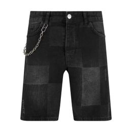 2Y Premium Herren Shorts "2Y Premium Herren 2Y Jeans Shorts"schwarz, Gr. 33, unifarben, 97% Baumwolle, 3% Elasthan, Hosen