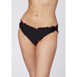 Chiemsee Damen Bikini-Hose, schwarz, Gr. 42, Kunstfaser, Badehosen, - im Tight Fit