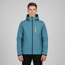 CMP Herren Softshelljacke, blau, Gr. 54, Softshell, Obermaterial: 96% Polyester, 4% Elasthan. Futter: 100% Polyester, Jacken, mit hochschlie&szlig;endem