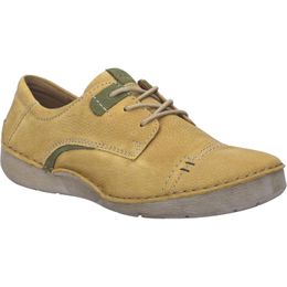 Josef Seibel Damen Schn&uuml;rschuh "Fergey 41, senf-kombi", Gr. 39, gelb, Obermaterial: 100% Rindsleder Leather cow., Schuhe