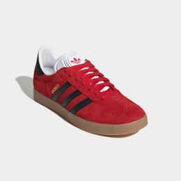 Herren Sneaker "GAZELLE", adidas originals, Gr. 38,5, rot, Leder, Synthetik, Schuhe