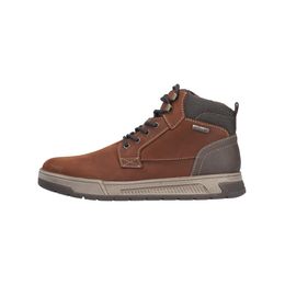 Rieker Herren Schn&uuml;rstiefelette "Rieker Stiefelette Glattleder", Gr. 45braun, Glattleder, Schuhe