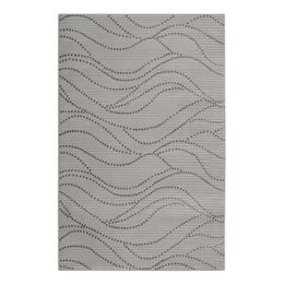 Teppich Esprit "Selena", grau, B:120cm H:12mm L:170cm, Polypropylen, Teppiche, Teppich, Kurzflorteppich, gewebt, Punkte, modern, abstrakt, trendig, wellig