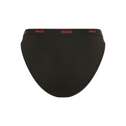 HUGO UNDERWEAR Damen Slip, Gr. S, schwarz, Jersey, Obermaterial: 93% Baumwolle, 7% Elasthan, Unterhosen, Logobund