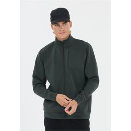 Virtus Herren Sweatshirt "Taro"dunkelgr&uuml;n, Gr. M, unifarben, 78% Polyester, 17% Viskose, 5% Elasthan, Sweatshirts, Komfort