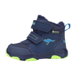 Kangaroos Jungen Winterboots "KS-YOTTO MID V RTX", Gr. 29dk navy, limetta, Synthetik, Textil, Schuhe, Snowboots, Winterboots, Winterschuhe,