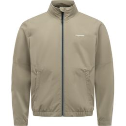 Ragwear Herren Funktionsjacke "Collwie Bonded", beige, Gr. S, Material: 100% Polyester, Jacken, Wasserdichte &Uuml;bergangsjacke mit Stehkragen