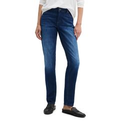 Marc O'Polo MARC O'POLO Damen Slim-fit-Jeans "aus stretchigem Cashmere-Touch-Denim", blau, Gr. 26, unifarben, Obermaterial: 92% Baumwolle, 6% Elastomultiester,
